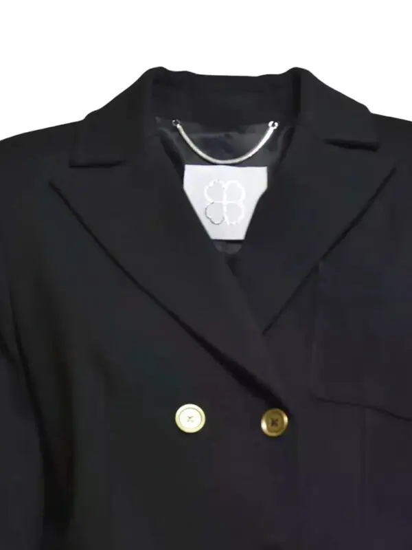 True Royal Double-breasted Blazer - Black