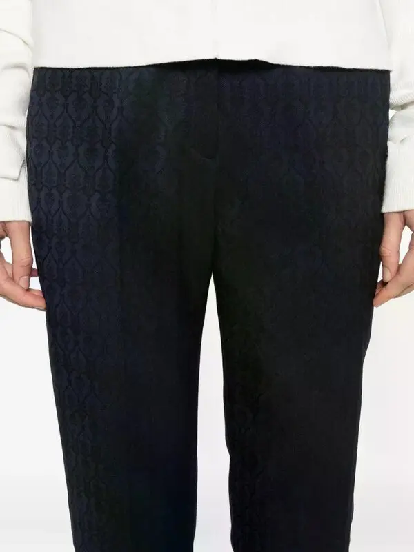 Etro Patterned Cuffed Trousers