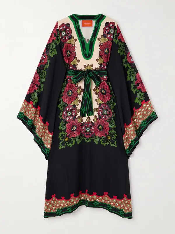 La DoubleJ Karis Printed Crepe Kaftan