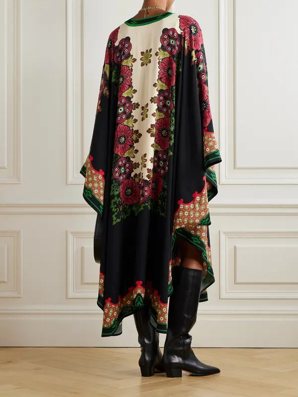 La DoubleJ Karis Printed Crepe Kaftan