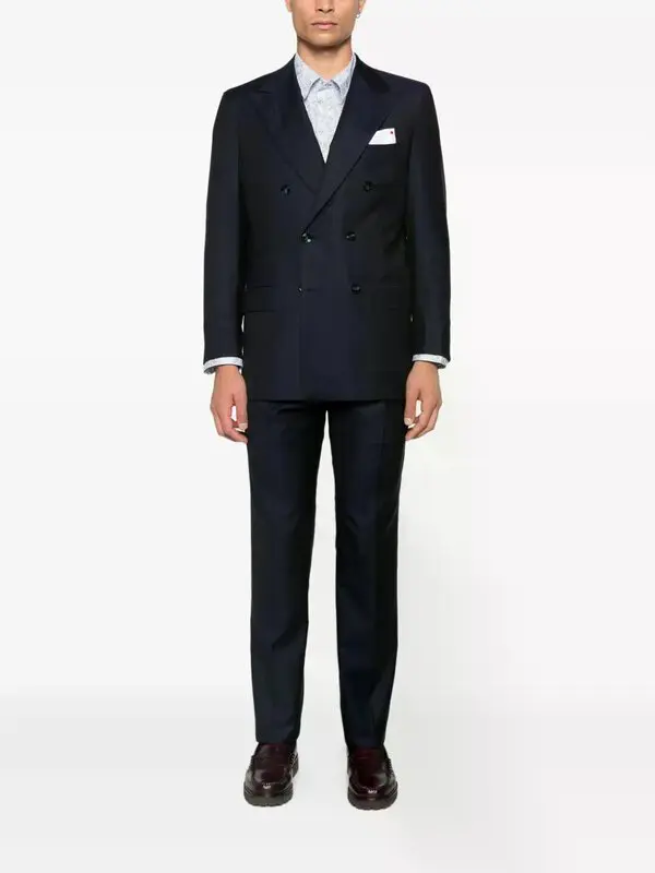 Kiton Double-breasted Wool Suit