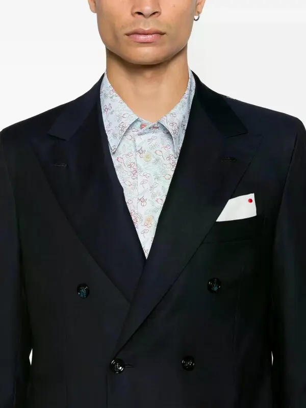 Kiton Double-breasted Wool Suit