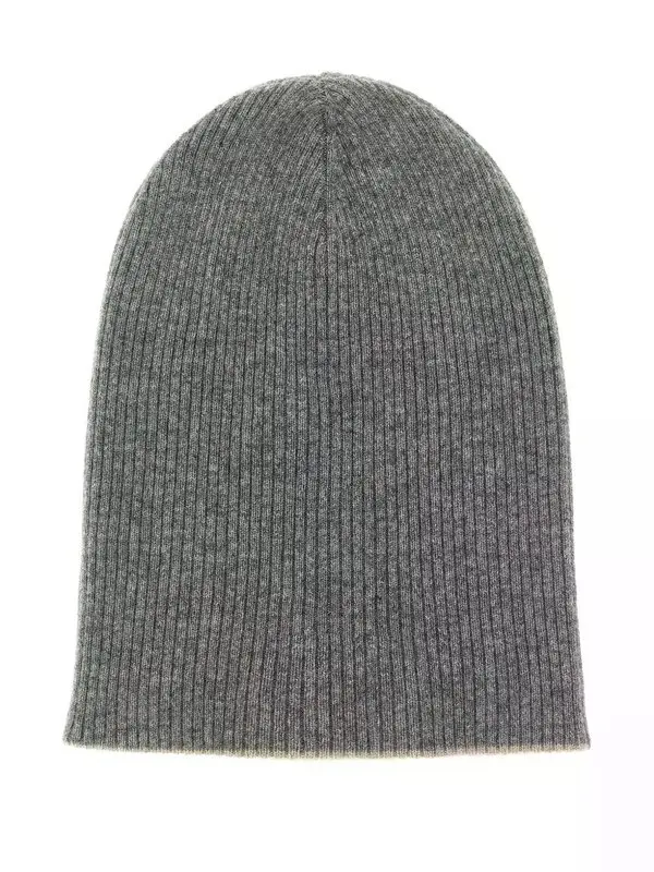 Brunello Cucinelli Cashmere Beanie Hat - Grey