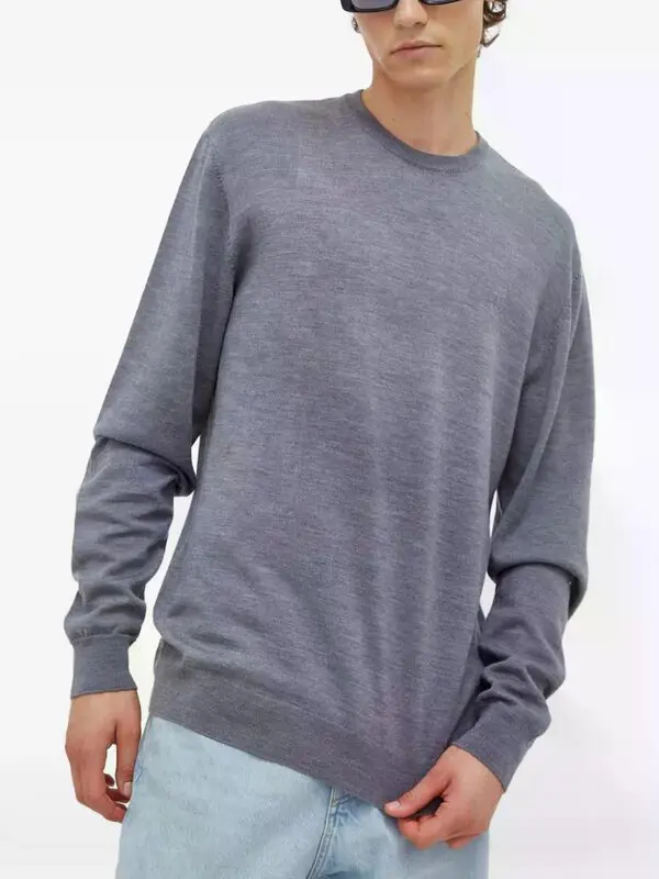 LES DEUX Crew-neck Embroidered Sweater
