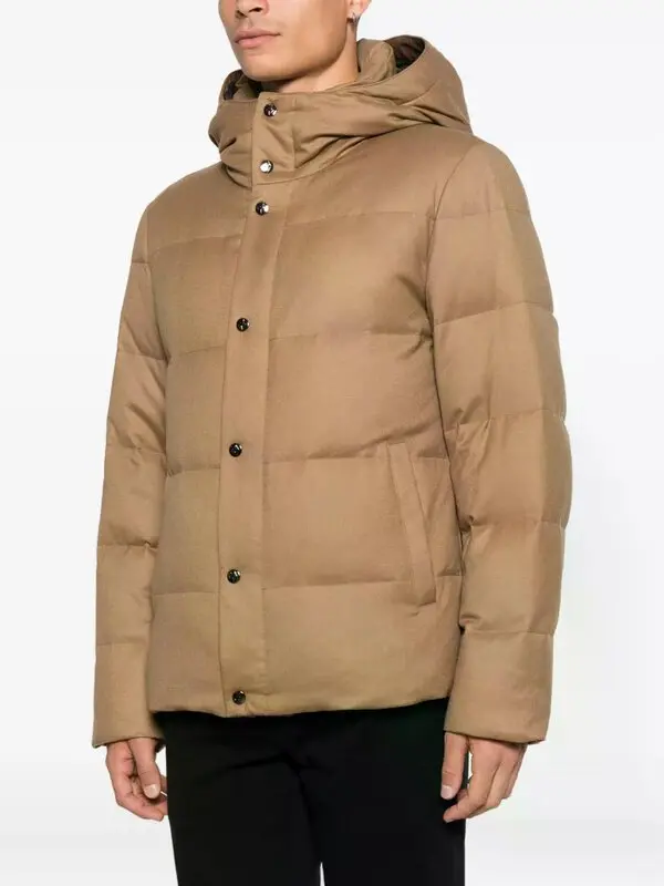 MONTECORE Virgin-wool Padded Jacket - Brown