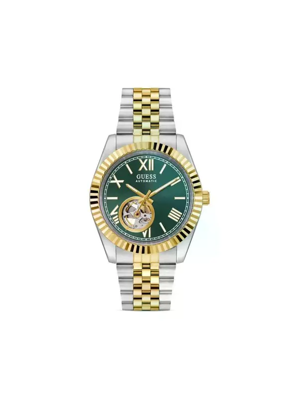 Guess 44mm Stainless Steel Automatic Watch - Green
