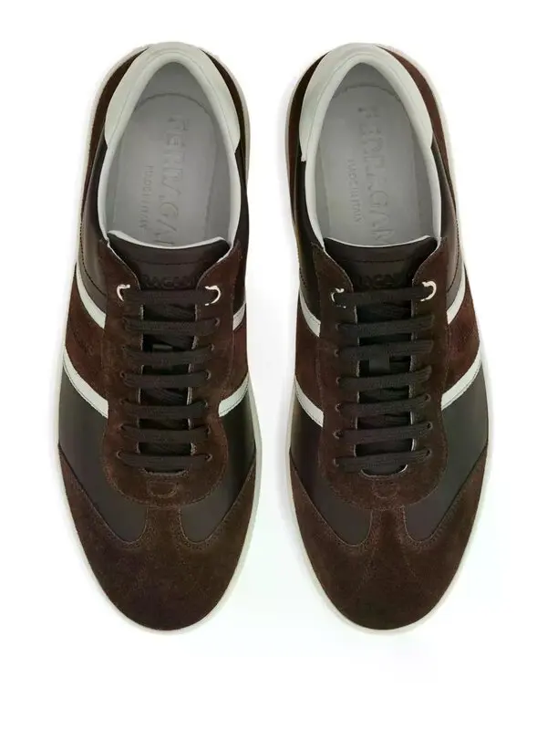 FERRAGAMO Panelled Sneakers - Brown