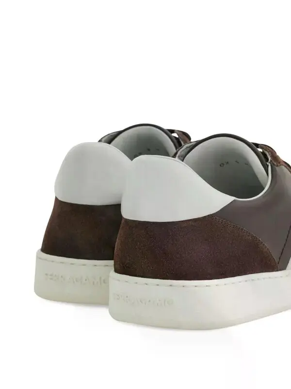 FERRAGAMO Panelled Sneakers - Brown