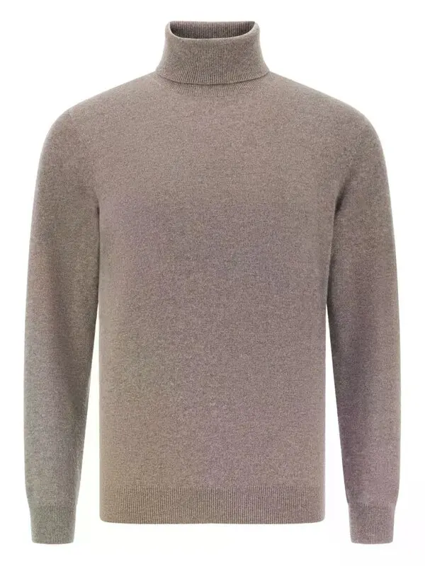 Boggi Milano Roll-neck Cashmere Sweater - Brown