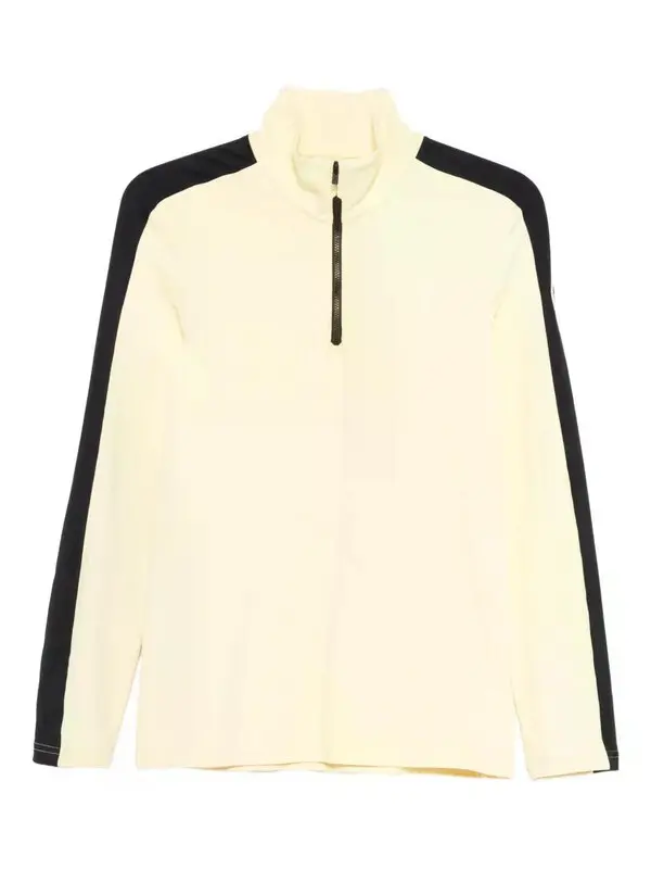 Fusalp Panelled Half-zip Top - Neutrals