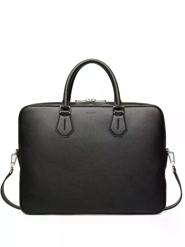 Bally Grained-leather Briefcase - Black