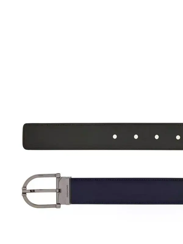 FERRAGAMO Reversible Leather Belt