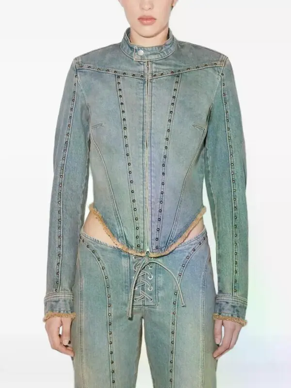 MISBHV Stud-embellished Denim Jacket