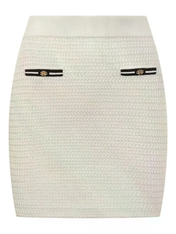 Amiri Pocket-detail Mini Skirt - Neutrals
