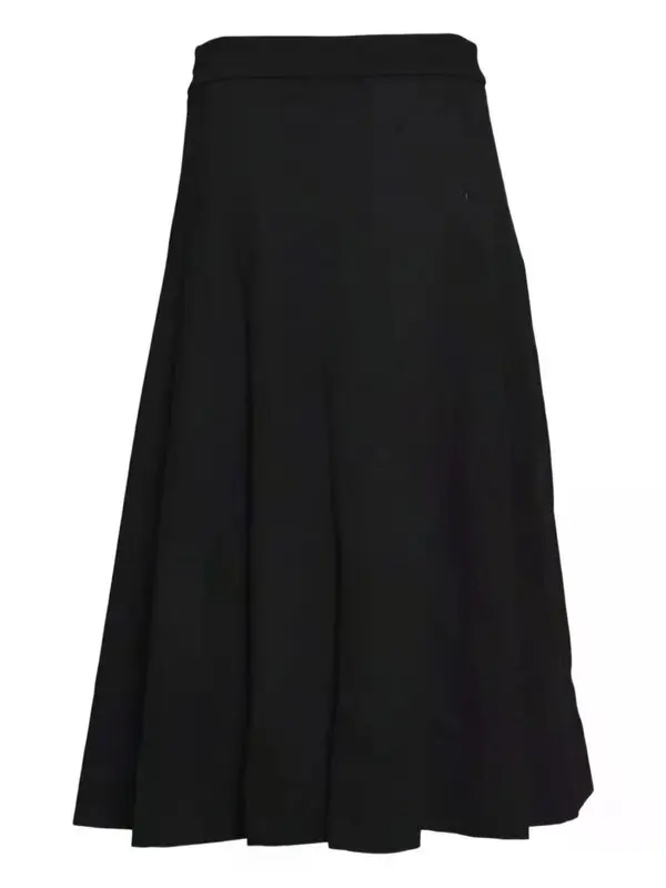 True Royal Flared Midi Skirt