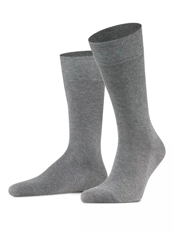 Falke Ribbed Crew Socks - Grey