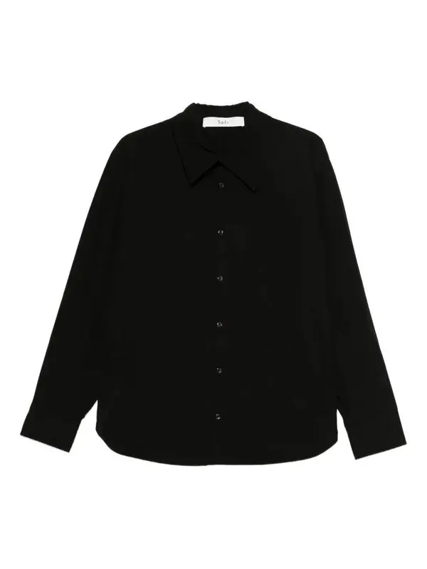 Séfr Trino Buttoned Shirt - Black