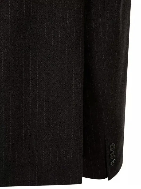 STUDIO TOMBOY Striped-pattern Blazer - Black