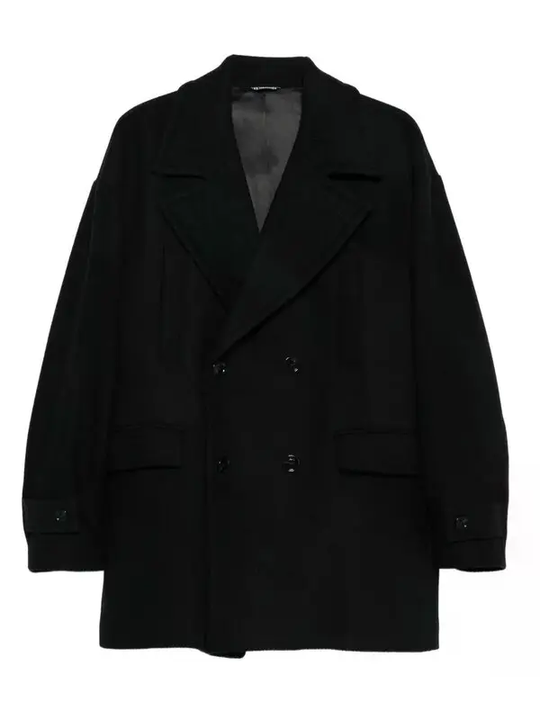 LES HOMMES Logo-plaque Pea Coat