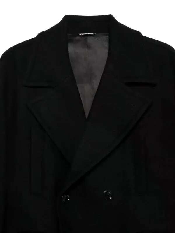 LES HOMMES Logo-plaque Pea Coat
