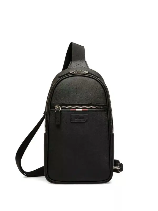 Bally Leather Sling Backpack - Black