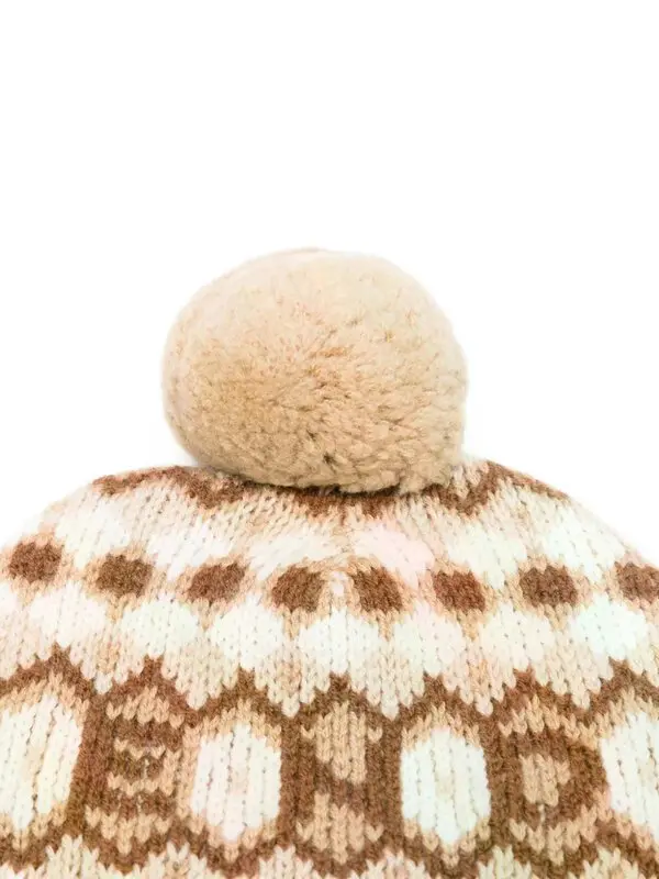 Fendi Pompom Nordic Beanie