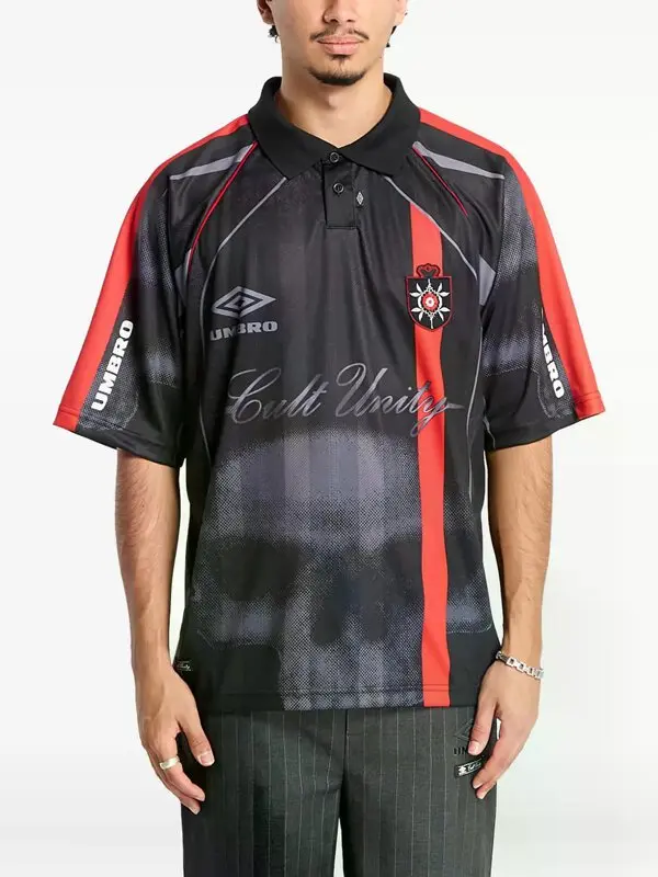 UMBRO Graphic Polo Shirt - Black