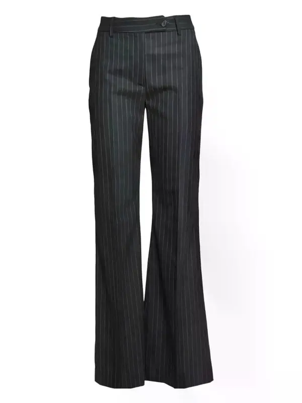 True Royal Pinstripe Flared Trousers