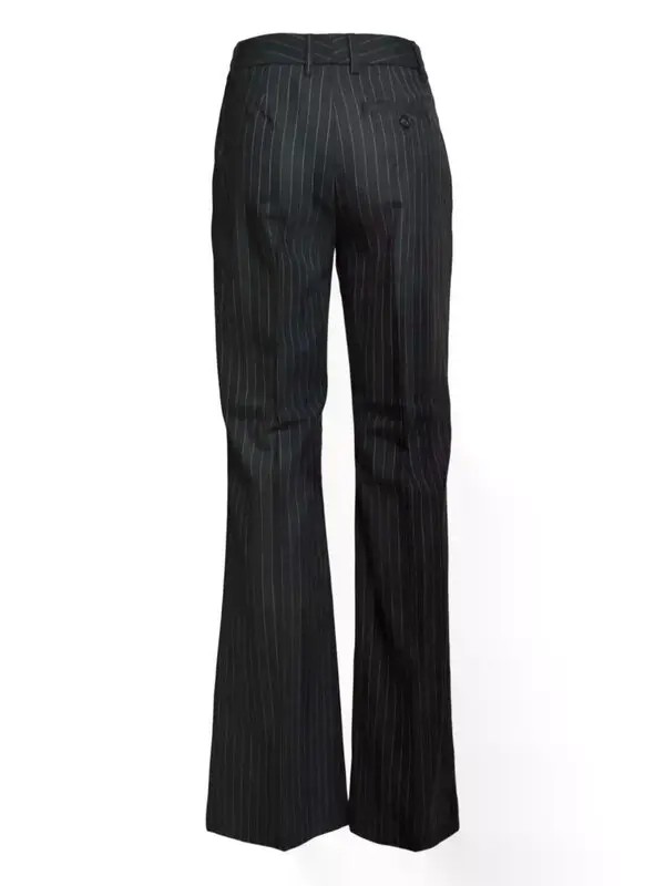 True Royal Pinstripe Flared Trousers