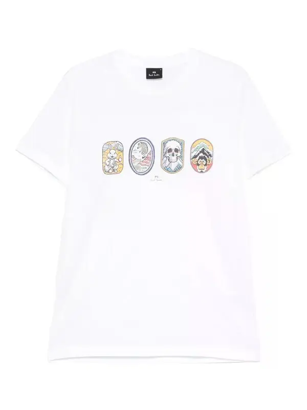 Paul Smith Badges Cotton T-shirt - White