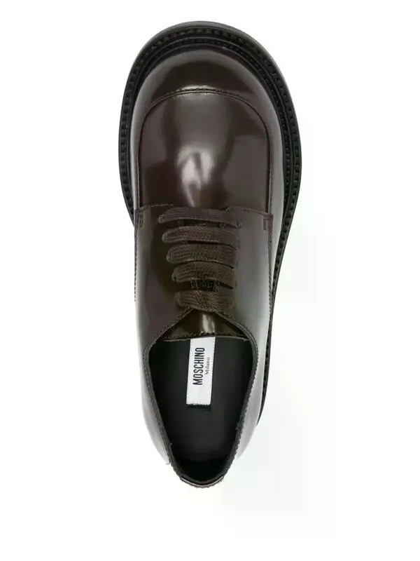 Moschino Leather Derby Shoes