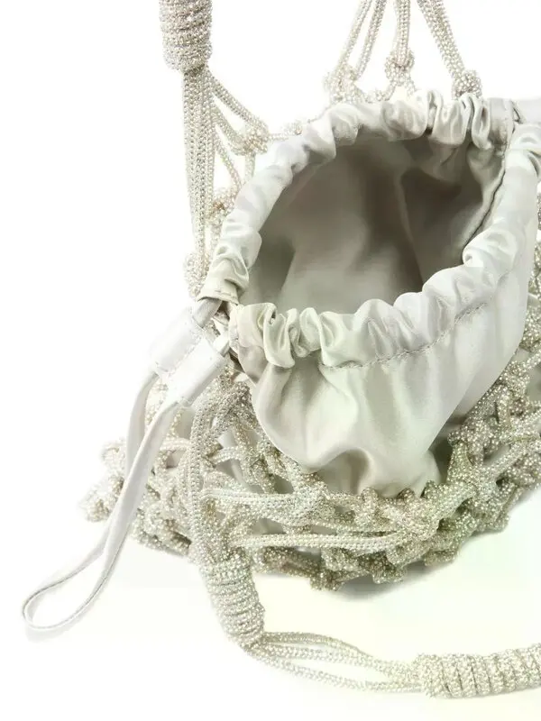 Pinko Woven Mesh Bucket Bag