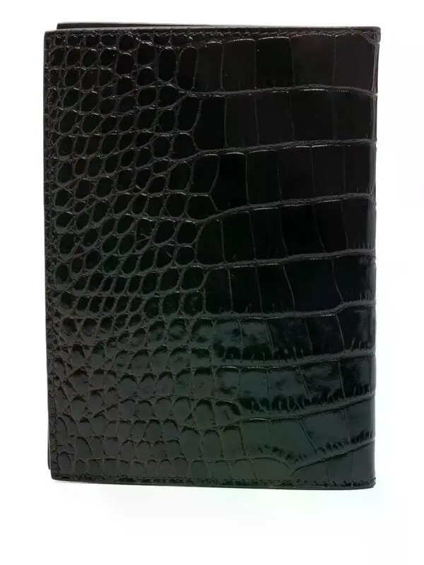 TOM FORD Crocodile-effect Leather Wallet