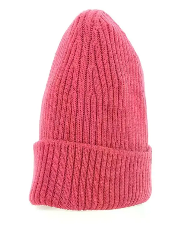 Lacoste Ribbed Logo-patch Beanie Hat