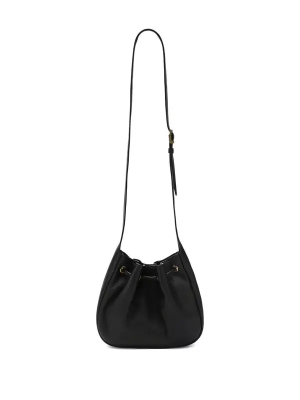 Saint Laurent Logo-plaque Drawstring Crossbody Bag