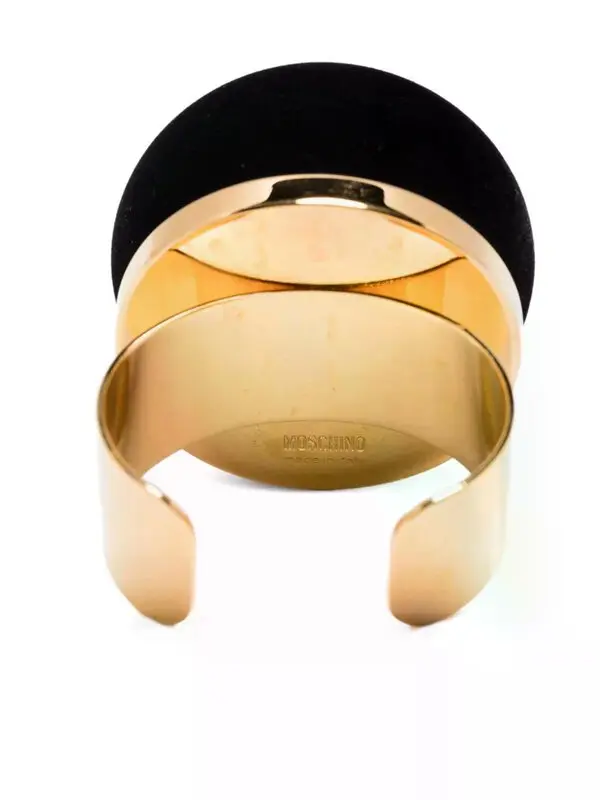 Moschino Logo-engraved Cuff Bracelet
