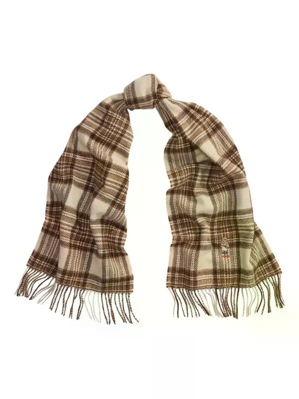 Ralph Lauren - Embroidered Check Scarf