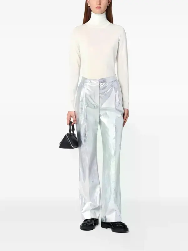 THE GARMENT Andy Wide-leg Trousers - Silver