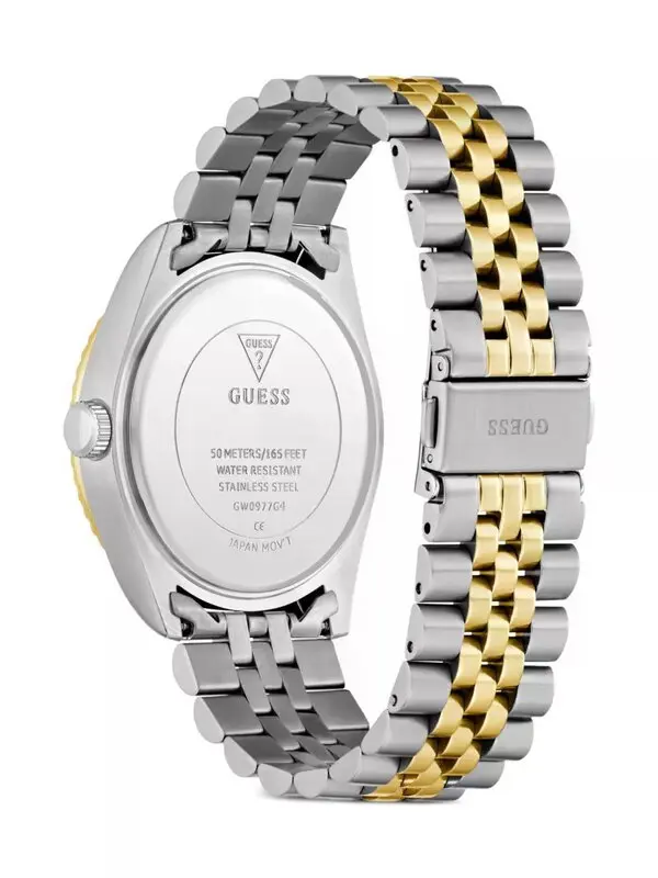 Guess Round Stainless Steel Watch