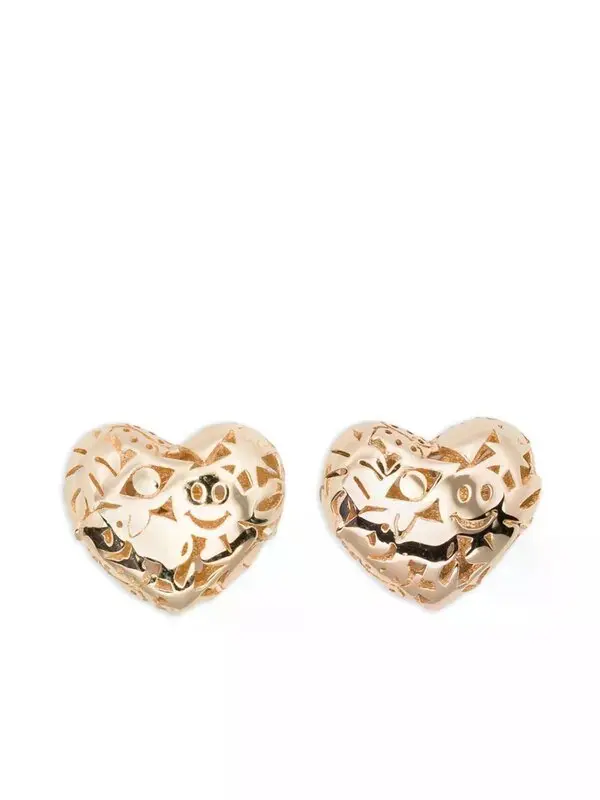 SYDNEY EVAN 14k Yellow Heart Earrings - Gold