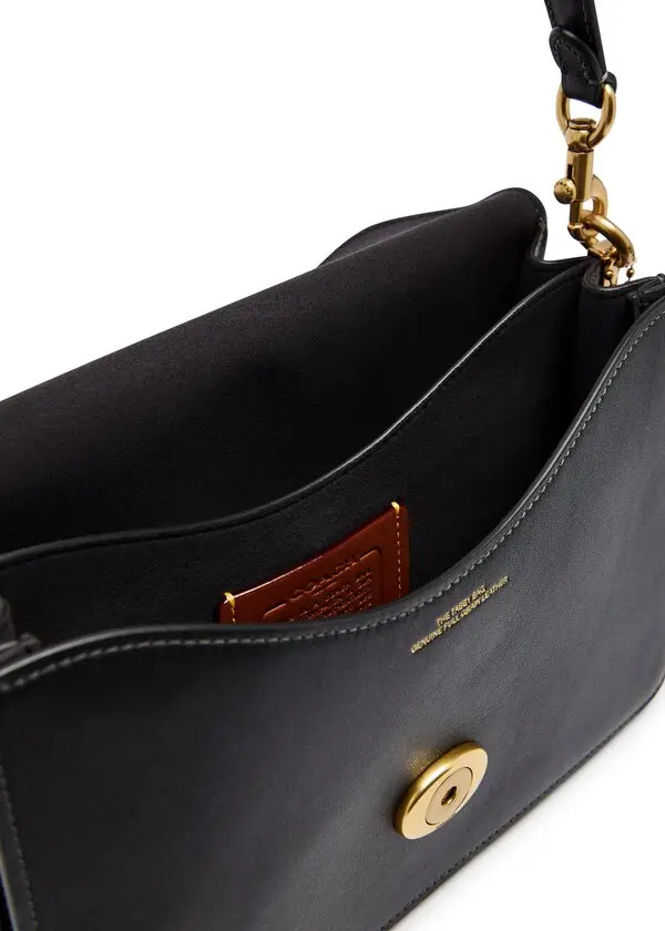 COACH Tabby Leather Shoulder Bag - Black
