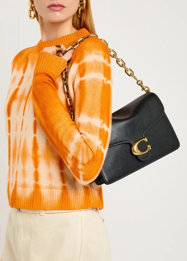COACH Tabby Leather Shoulder Bag - Black