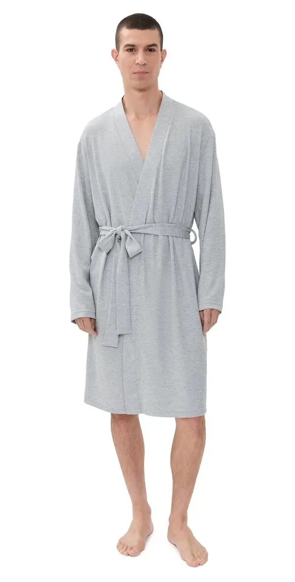 Tommy John Waffle Robe - Grey Heather