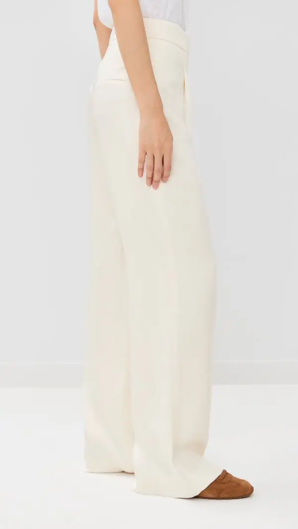 Veronica Beard Robinne Wide-leg Pants - Dove