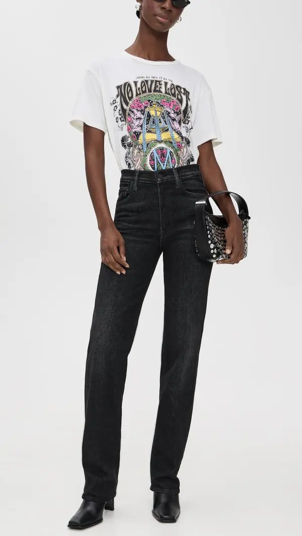 MOTHER The Rambler Zip Heel Jeans - Keep It Sharp