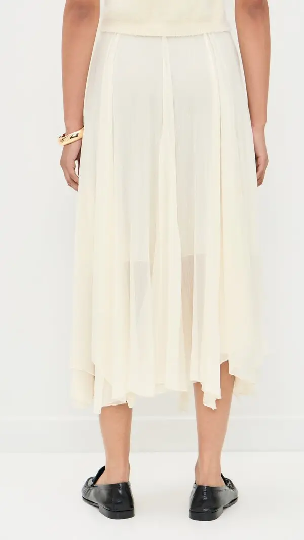 Pixie Market Asymmetric Midi Layered Skirt
