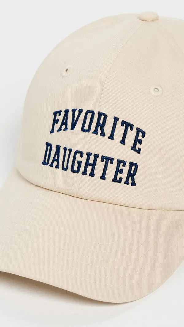 FAVORITE DAUGHTER Logo Baseball Cap - Khaki/navy