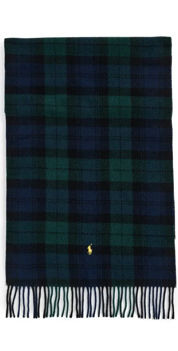 Ralph Lauren Plaid Twill Scarf - Blackwatch