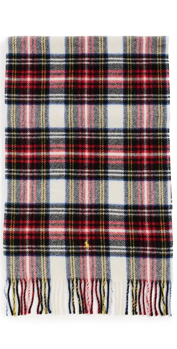Ralph Lauren Plaid Twill Scarf - Dress Stewart