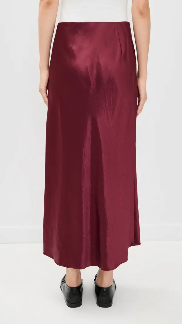 Vince Side Slit Slip Skirt